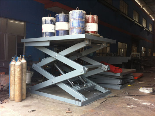 Loading Hydraulic Dock Lift , Sicssor Lift Let Loading And Unloading ...