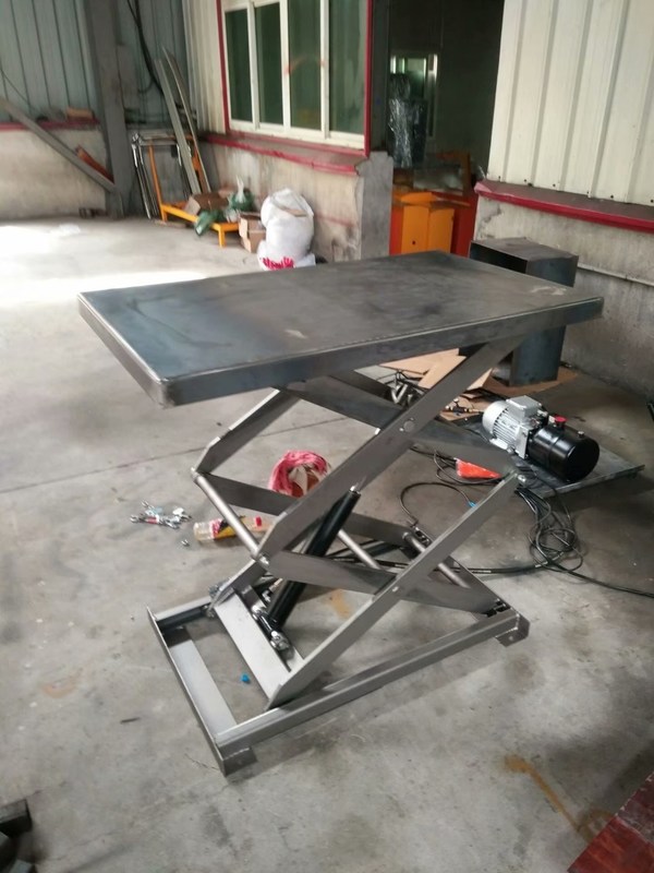 Warehouse Hydraulic Scissor Lift Table ,Stainless Steel Hydraulic ...