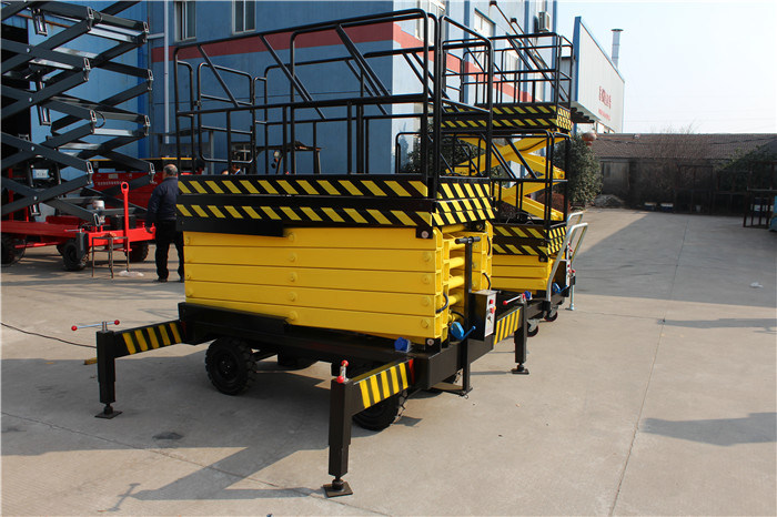 Mobile Aerial Platform Portable Aerial Lift Platform Anti Skid ...