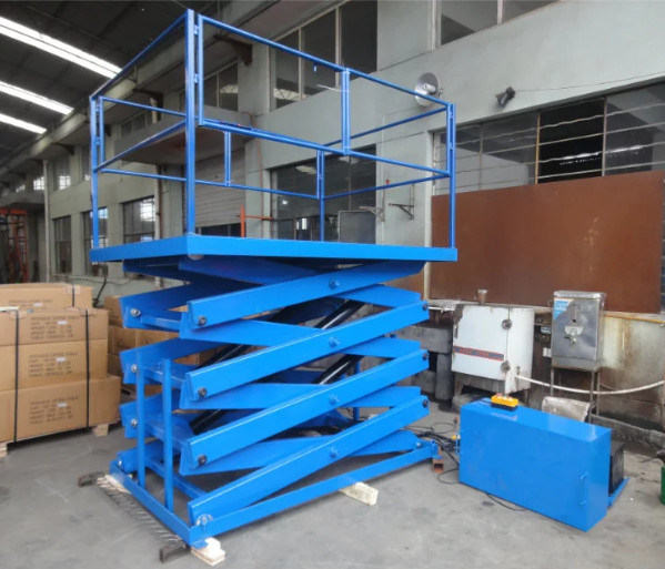 Electric Hydraulic Pallet Lift Table , Mezzanine Hydraulic Platform For ...