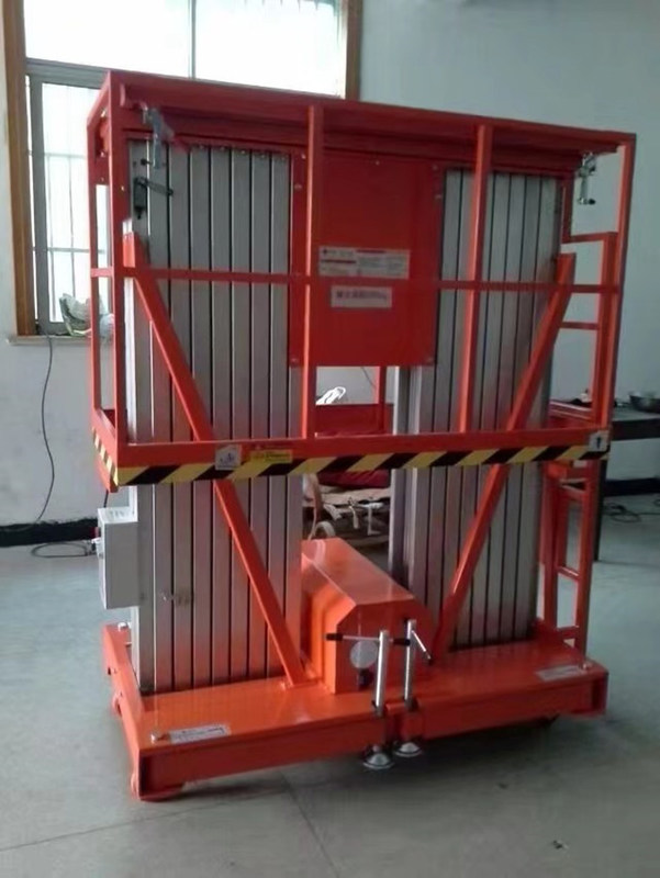 Portable Mobile Aerial Work Platform Vertical Mast Boom Lift 220vac ...