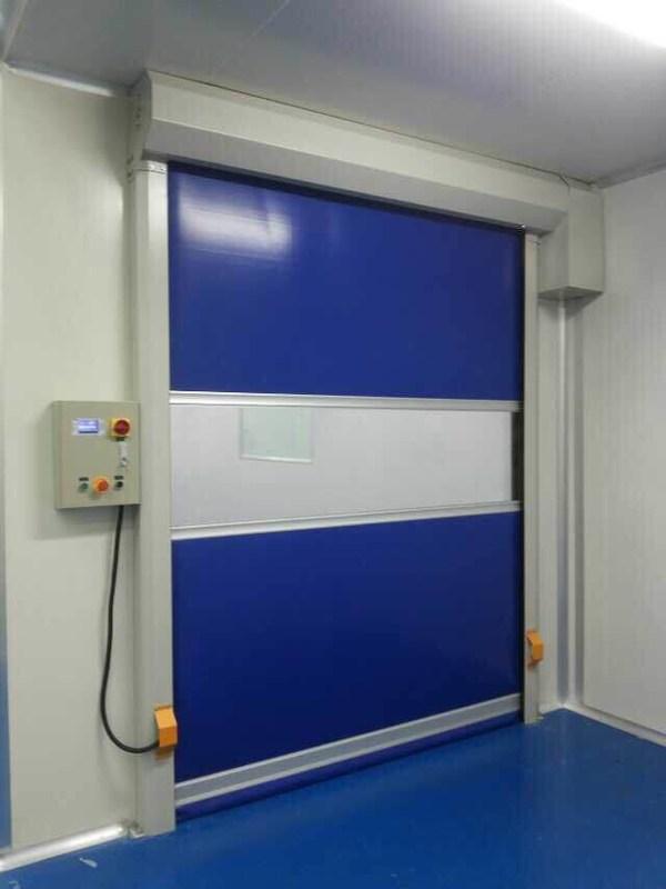 PVC High Speed Door With Frequency Conversion Motor For Clean Room Anti ...
