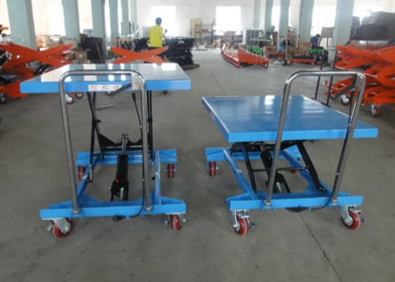 Foot Pedal Lifting Small Mini Manual Scissor Lift Table For Warehouse ...