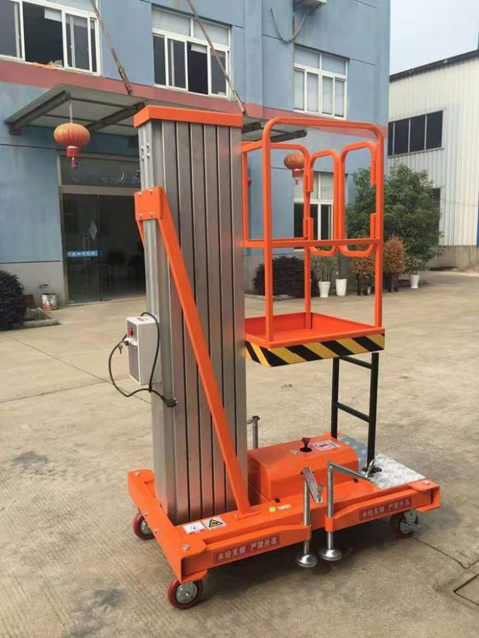 Portable Mobile Elevated Platform Dc Battery Single Mast Aerial ...